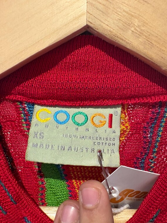 Vintage 1990's Red Coogi 3D-knit Sweater - Gem