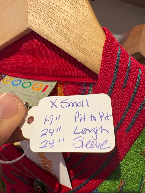 Vintage 1990's Red Coogi 3D-knit Sweater - Gem