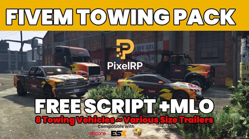 Fivem Vehicle Pack – Towing Pack + Rp‑ready Tow Trucks & Trailers - Etsy