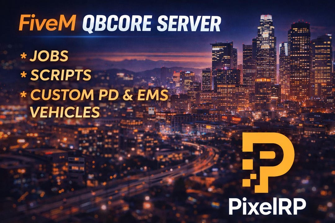Fivem Qbcore Full Server – Complete RP Framework With Jobs, Scripts ...