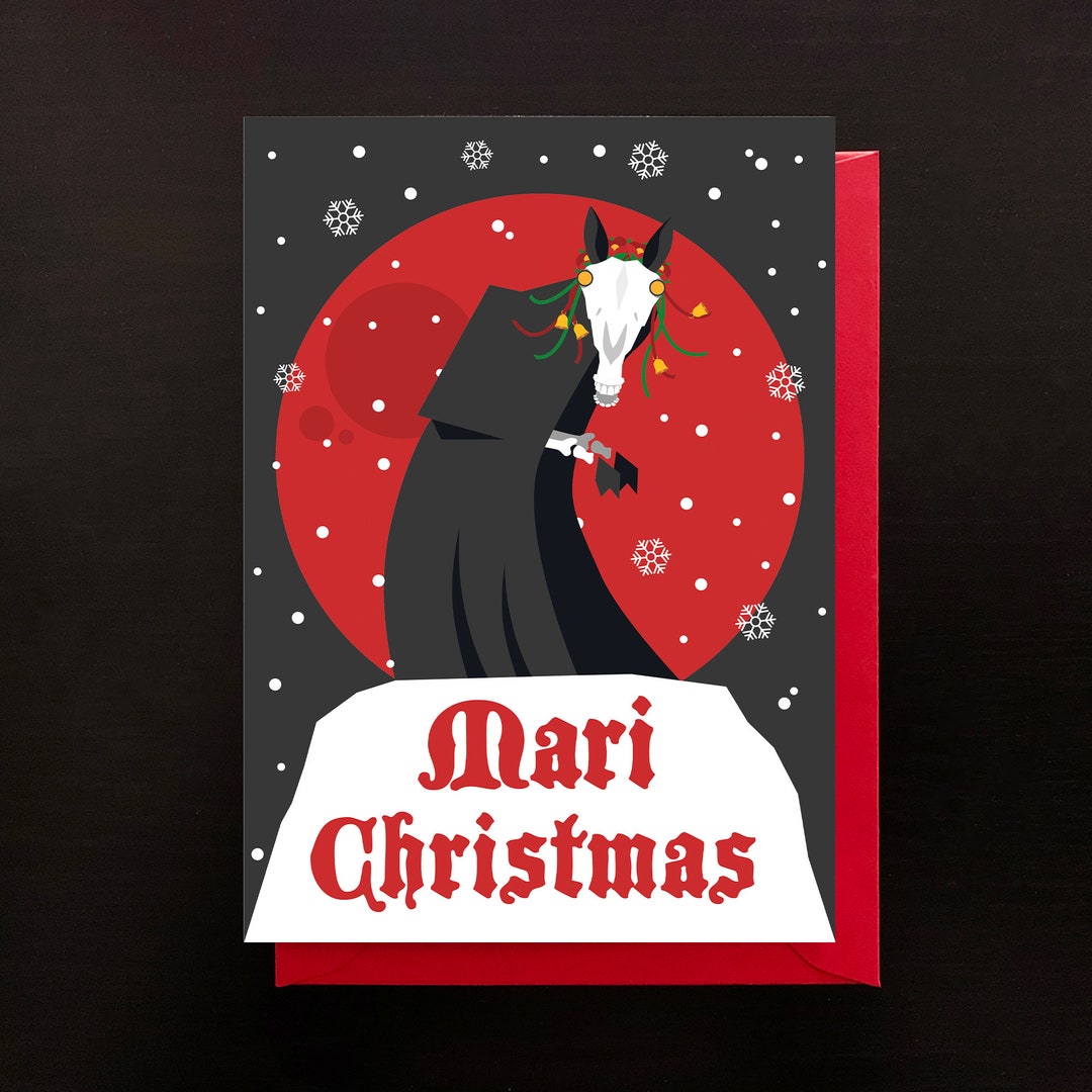 Mari Christmas Greeting Cards 4 Pack - Etsy