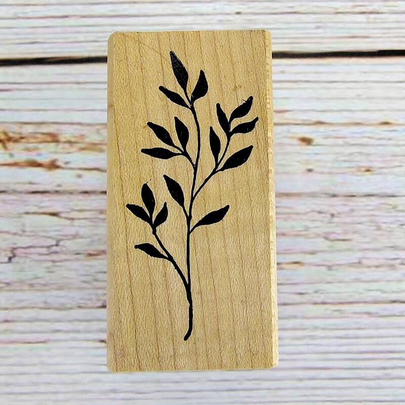Leaf Rubber Stamp - Etsy
