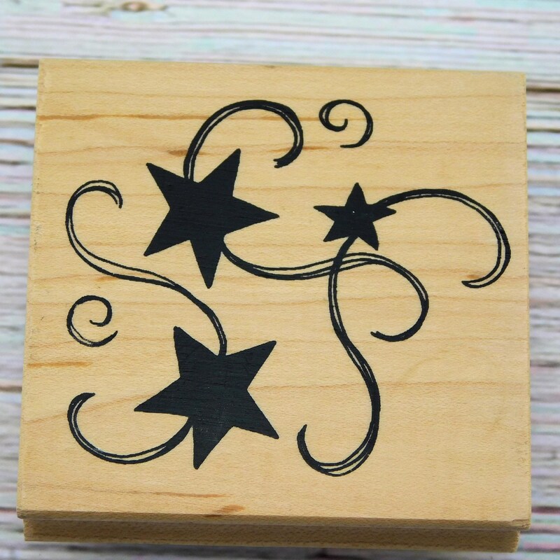 Star Rubber Stamp - Etsy UK