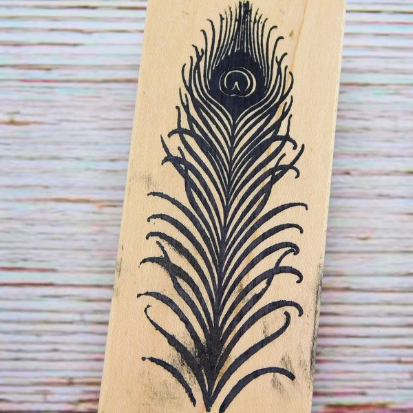 Feather Rubber Stamp - Etsy