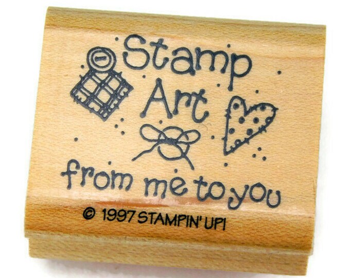 Product Label Stamp - Stamp Art From Me to You - Stampin up Stamps - Etsy