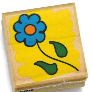 Daisy Rubber Stamp - Daisy Flower Stamp - Stampabilities Stamp - Wood ...
