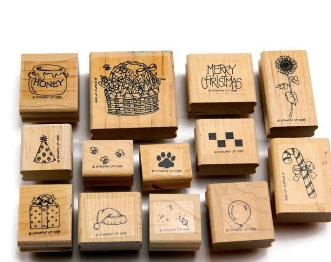 Stampin up Stamps Button Bear Wood Mounted Stamping Set - Etsy