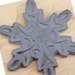 Snowflake Rubber Stamp Winter Snowflake Christmas Stamp Wood Mount ...