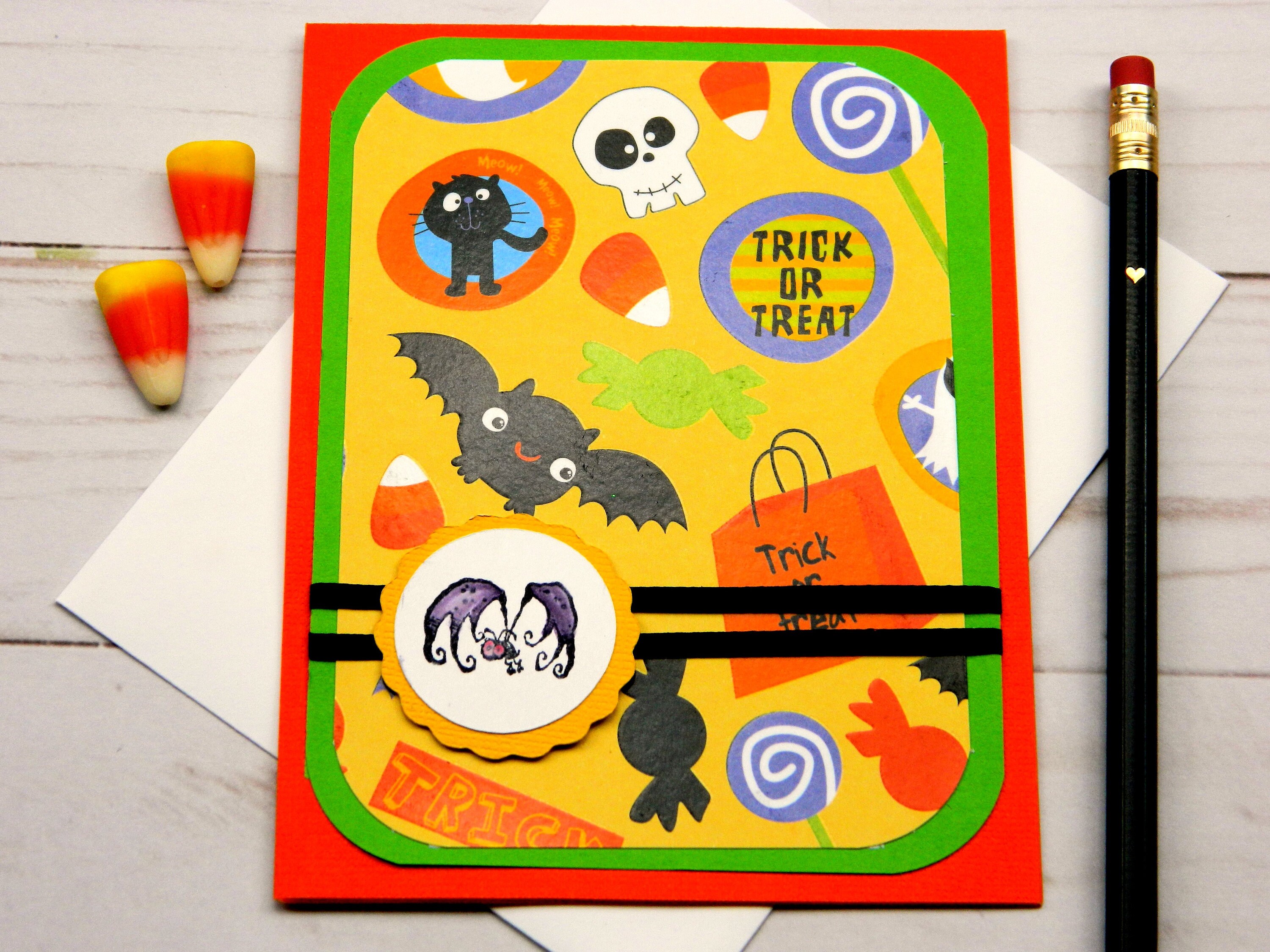 Funny Halloween Card Bat Greeting Card Stampin up Cards - Etsy