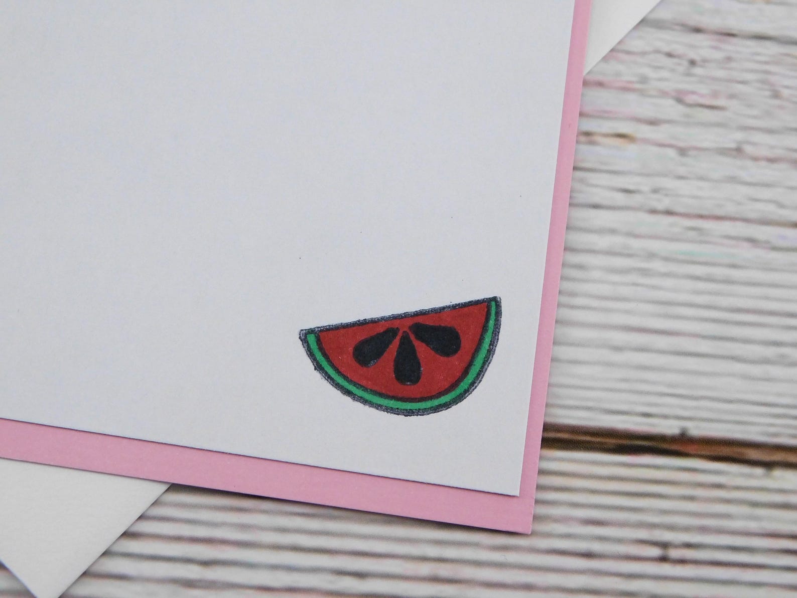 Watermelon Shaker Birthday Card – Handmade Greeting Card - Etsy