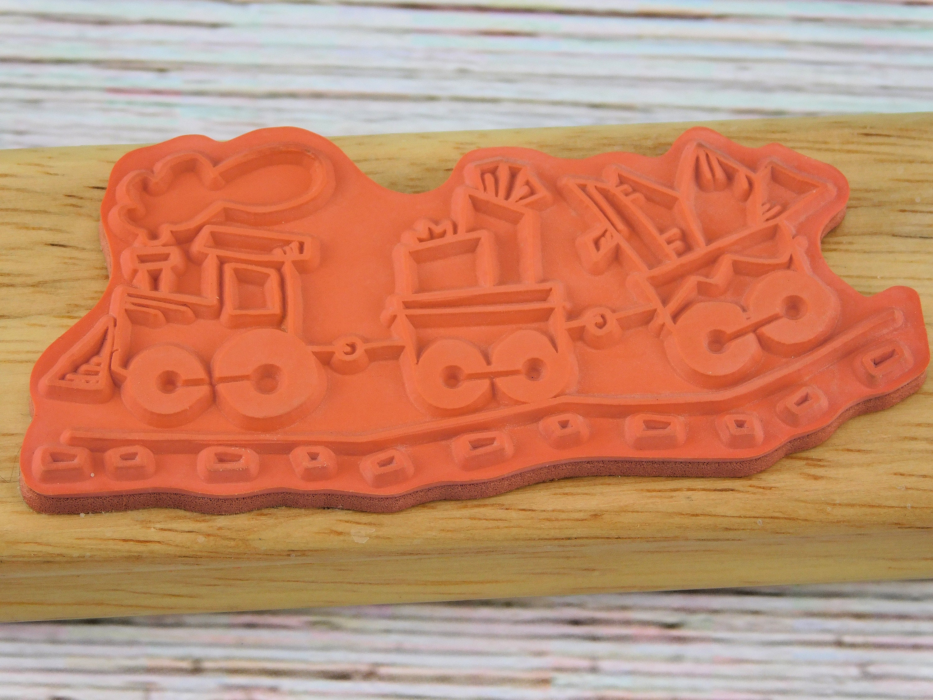 Train Rubber Stamp Christmas Train Canadian Maple - Etsy