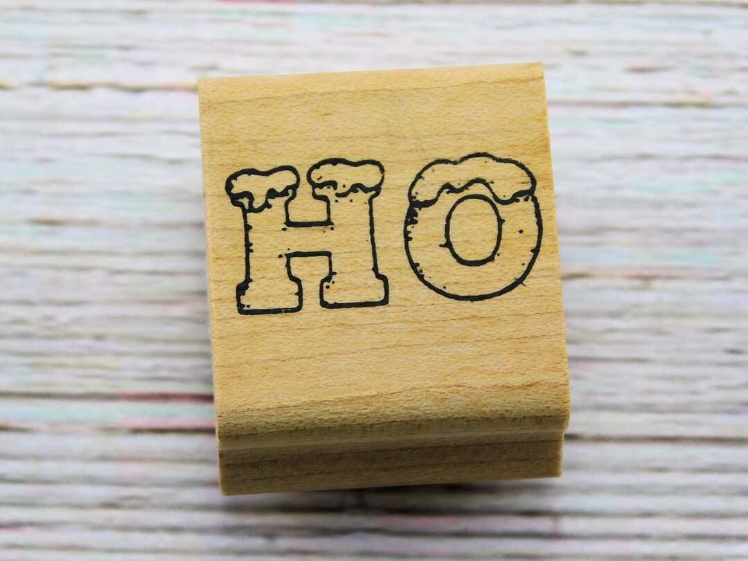 Ho Rubber Stamp - Ho Text Stamp - Christmas Stamp - Alias Smith & Rowe ...