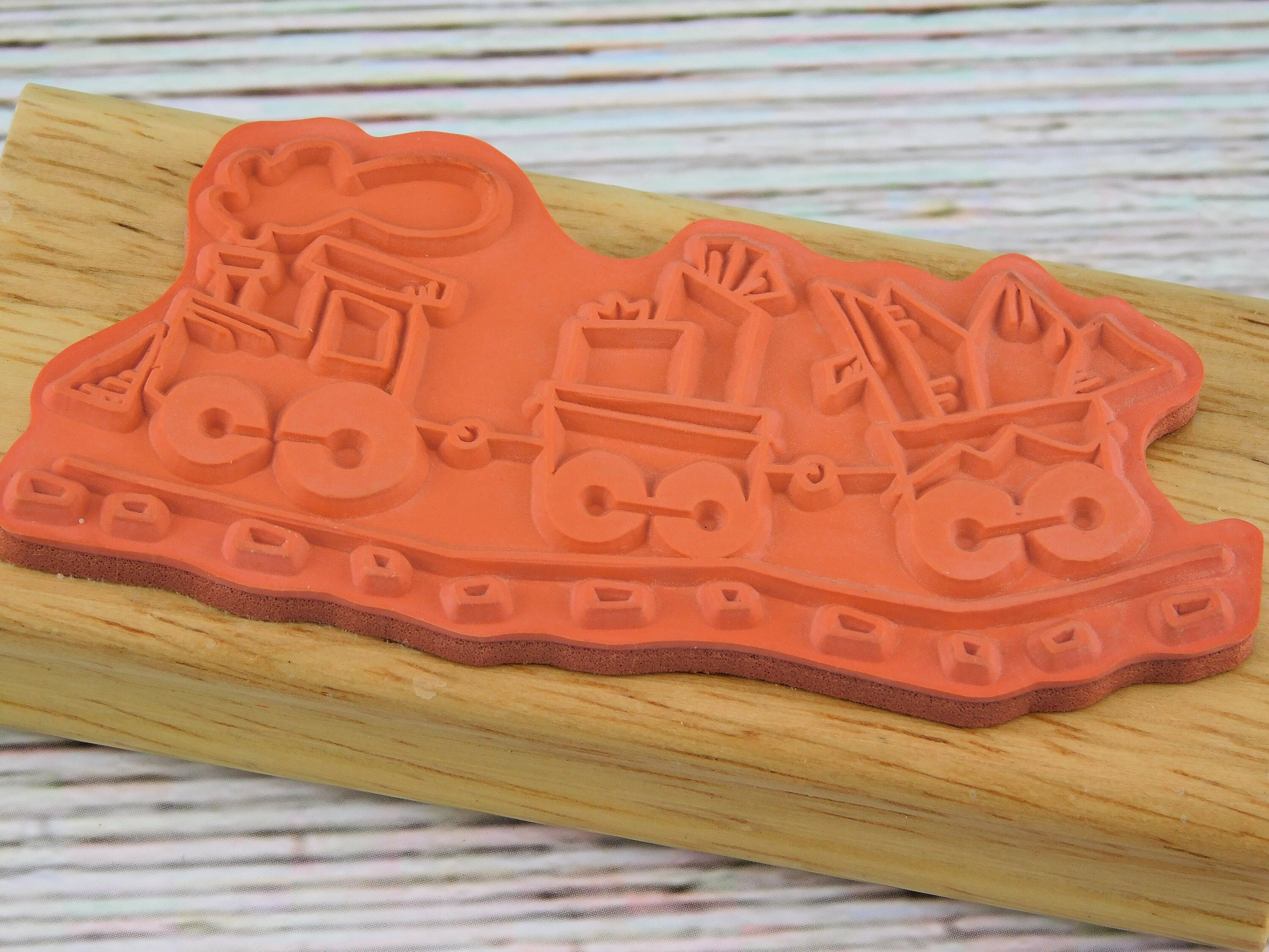 Train Rubber Stamp Christmas Train Canadian Maple - Etsy