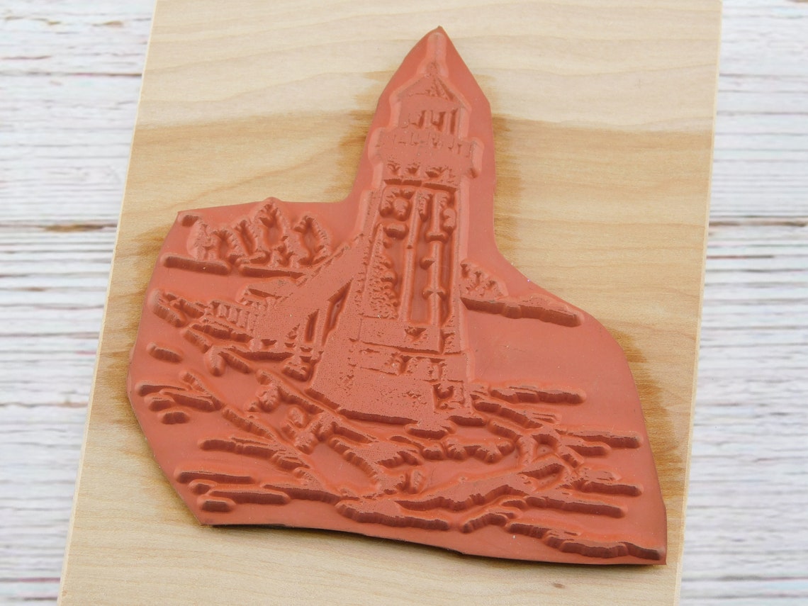 Lighthouse Stamp Nautical Rubber Stamp Wood Mounted Stamp - Etsy