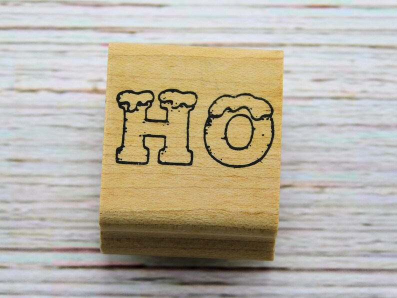 Ho Rubber Stamp Ho Text Stamp Christmas Stamp Alias - Etsy