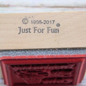 Ice Cream Cone Stamp - Strawberry Cone - Just for Fun Rubber Stamp ...