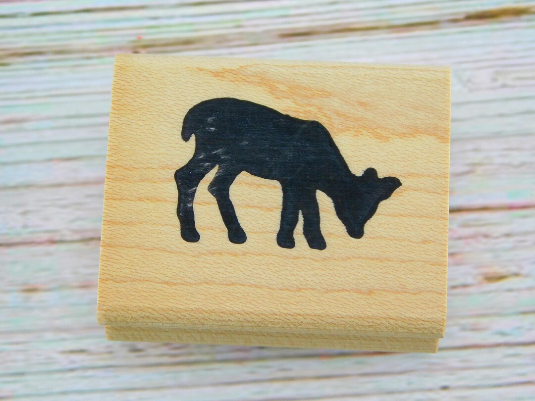 Cow Rubber Stamp - Calf Stamp - Just for Fun - Wood Mount Stamp - Etsy