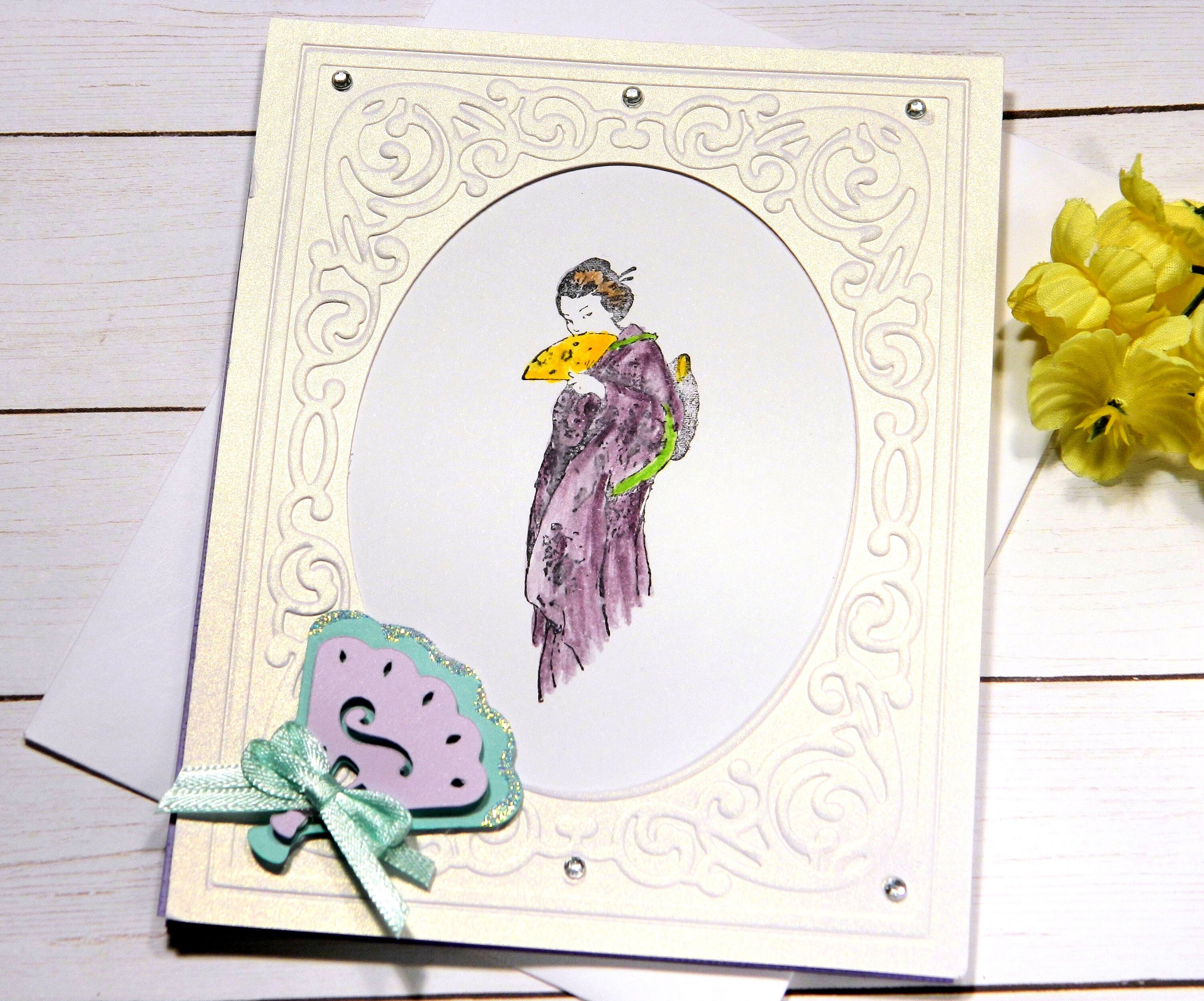 Geisha Birthday Card Japanese Geisha Girl Geisha Greeting - Etsy