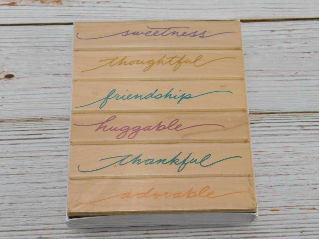 Sentiment Stamp Set - Hand Drawn Captions - Hero Arts Rubber Stamps ...