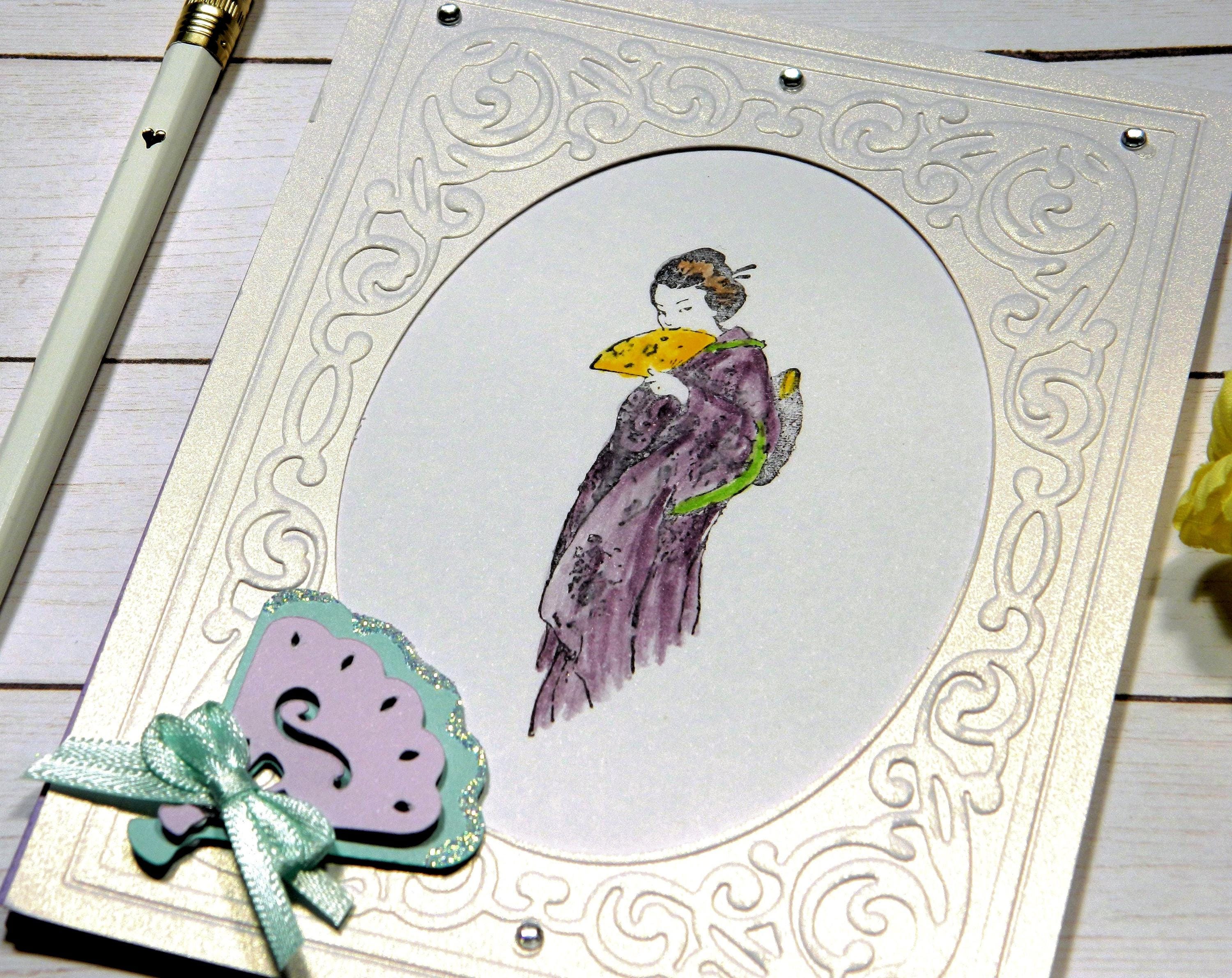 Geisha Birthday Card Japanese Geisha Girl Birthday Greeting Card ...