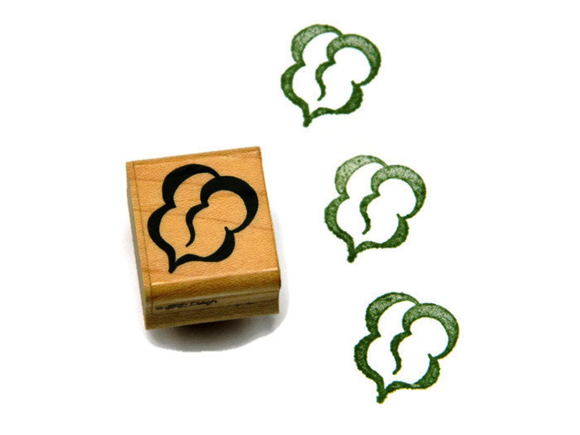 Leaf Rubber Stamp Small Leaf Stamp JRL Design Stamp - Etsy