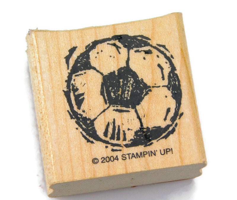 Soccer Ball Stamp Soccer Rubber Stamp Stampin up Stamps - Etsy