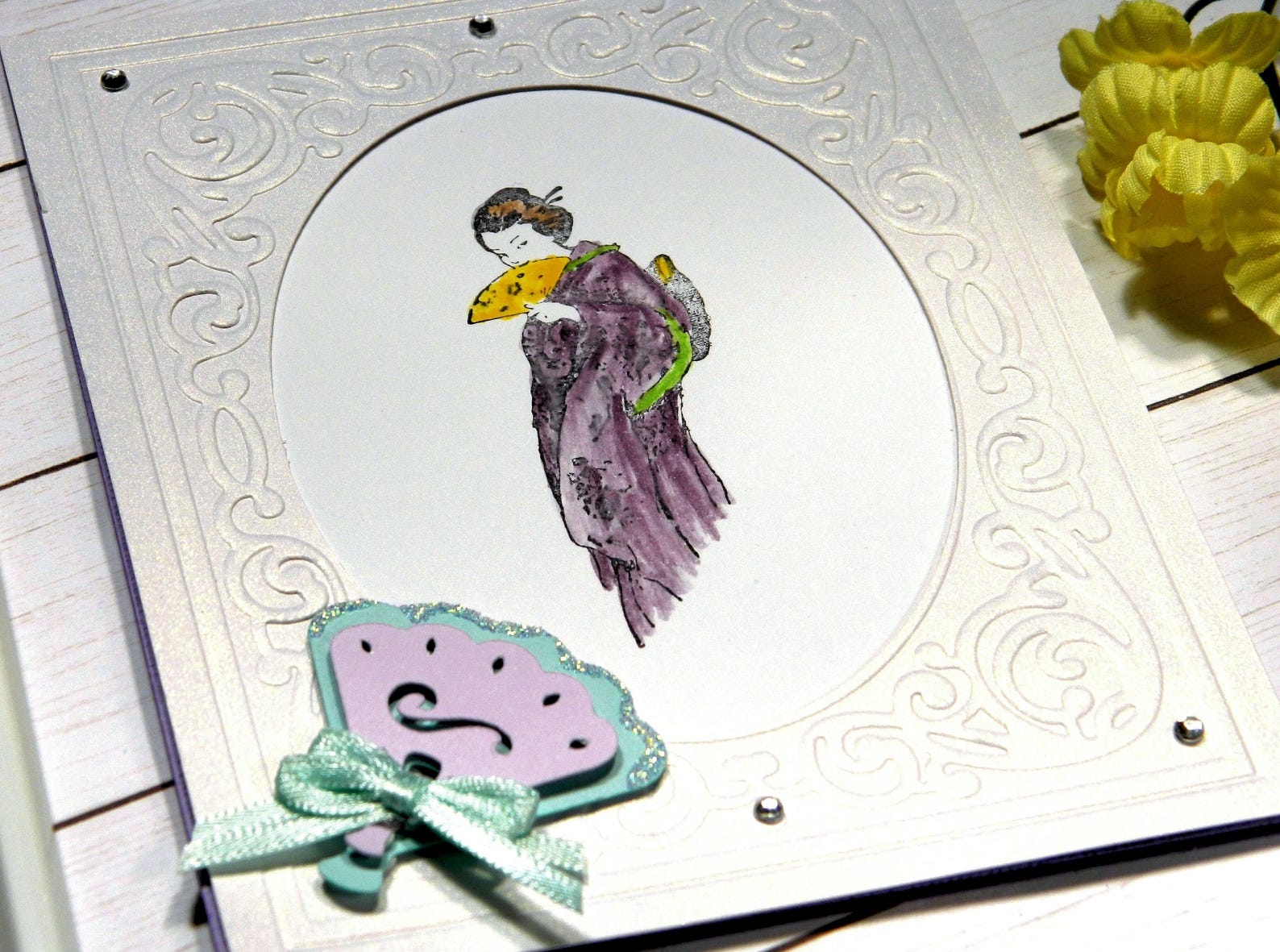 Geisha Birthday Card Japanese Geisha Girl Birthday Greeting Card ...