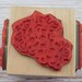 Fruit Stamp Set - Fruit Rubber Stamp Cube - Apples - Pears ...