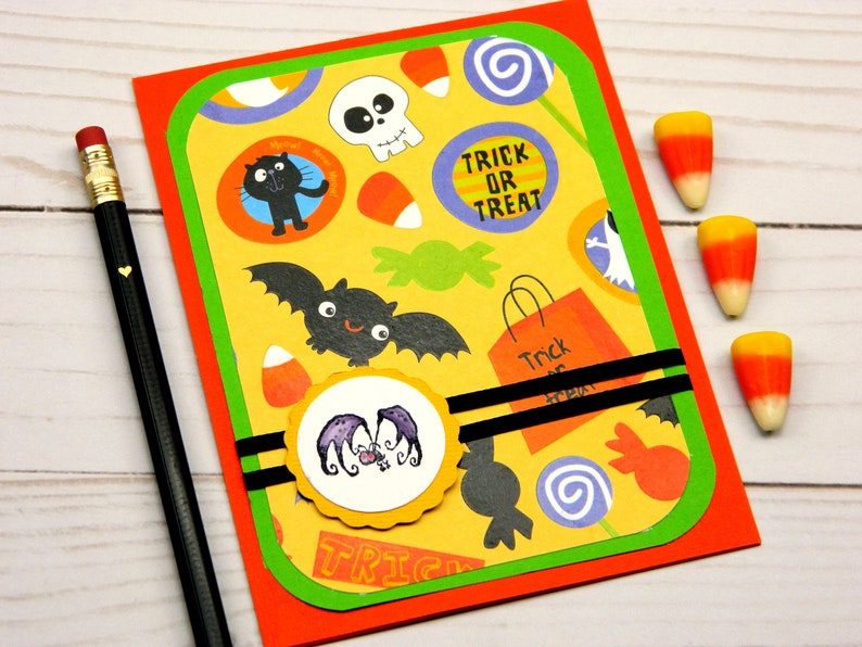 Funny Halloween Card - Bat Greeting Card - Stampin up Cards ...