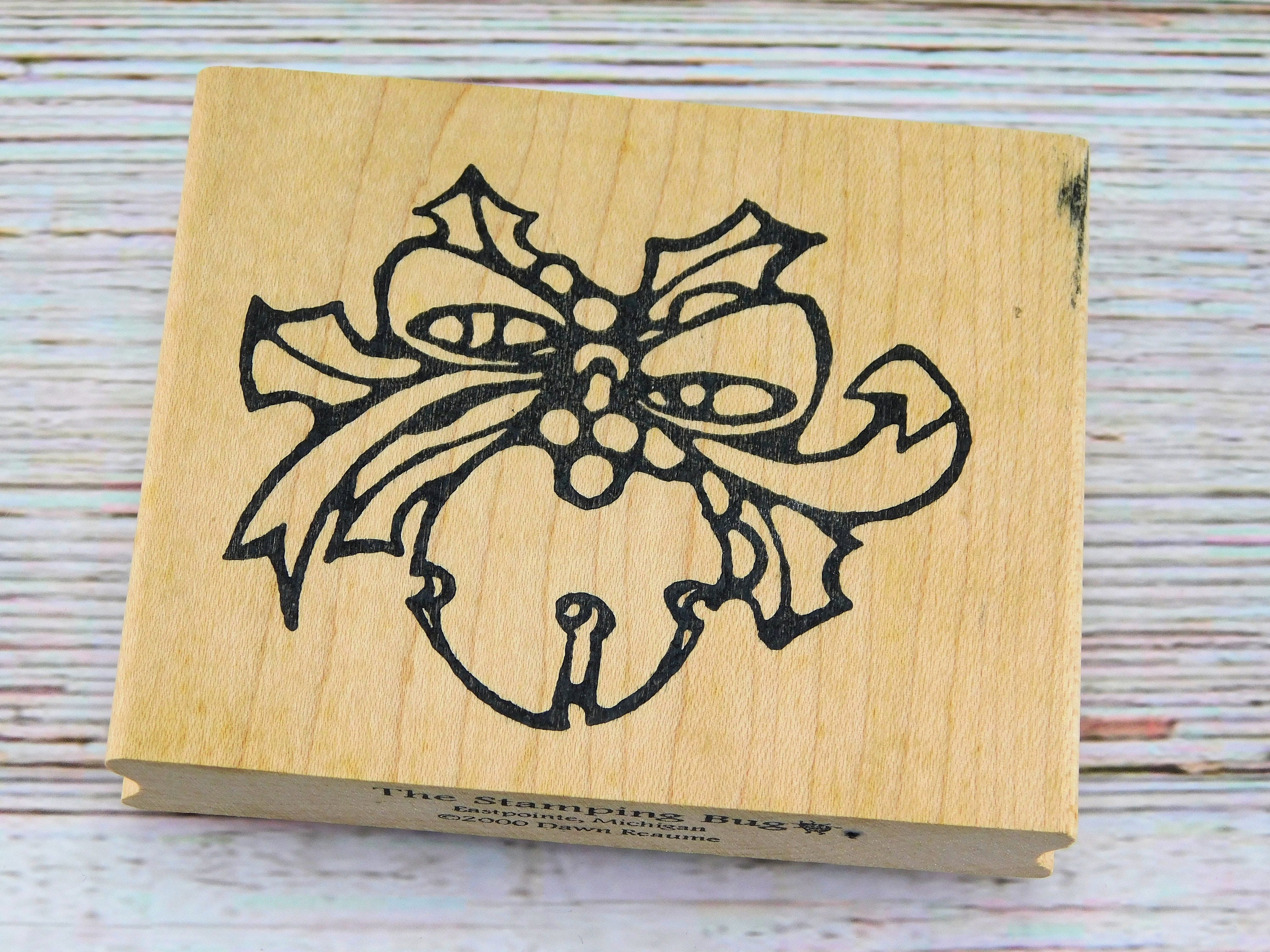 Sleigh Bell Stamp Bell Rubber Stamp Christmas Bell the - Etsy