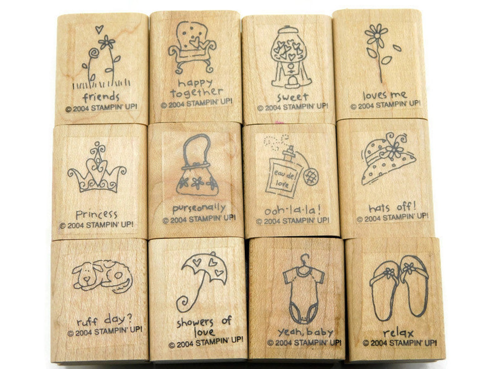 Stampin up Rubber Stamps A Little Love Mini Stamp Set - Etsy
