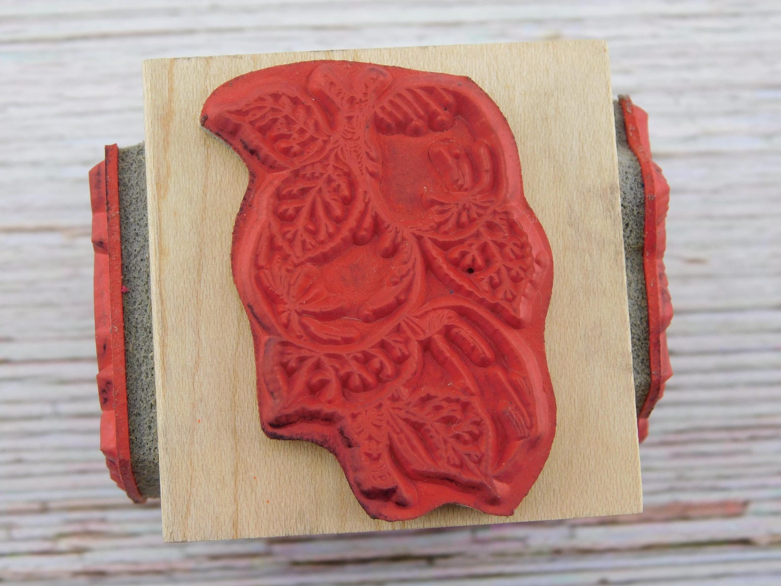 Fruit Stamp Set - Fruit Rubber Stamp Cube - Apples - Pears ...