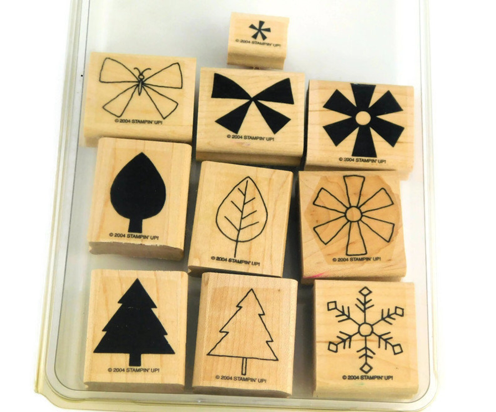 Stampin up Stamps - Shapes and Shadows - Rubber Stamp Set - Wood ...