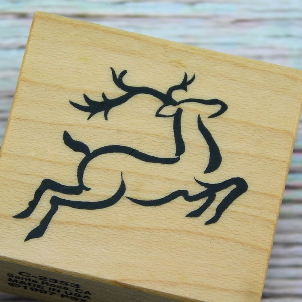 Deer Rubber Stamp - Etsy