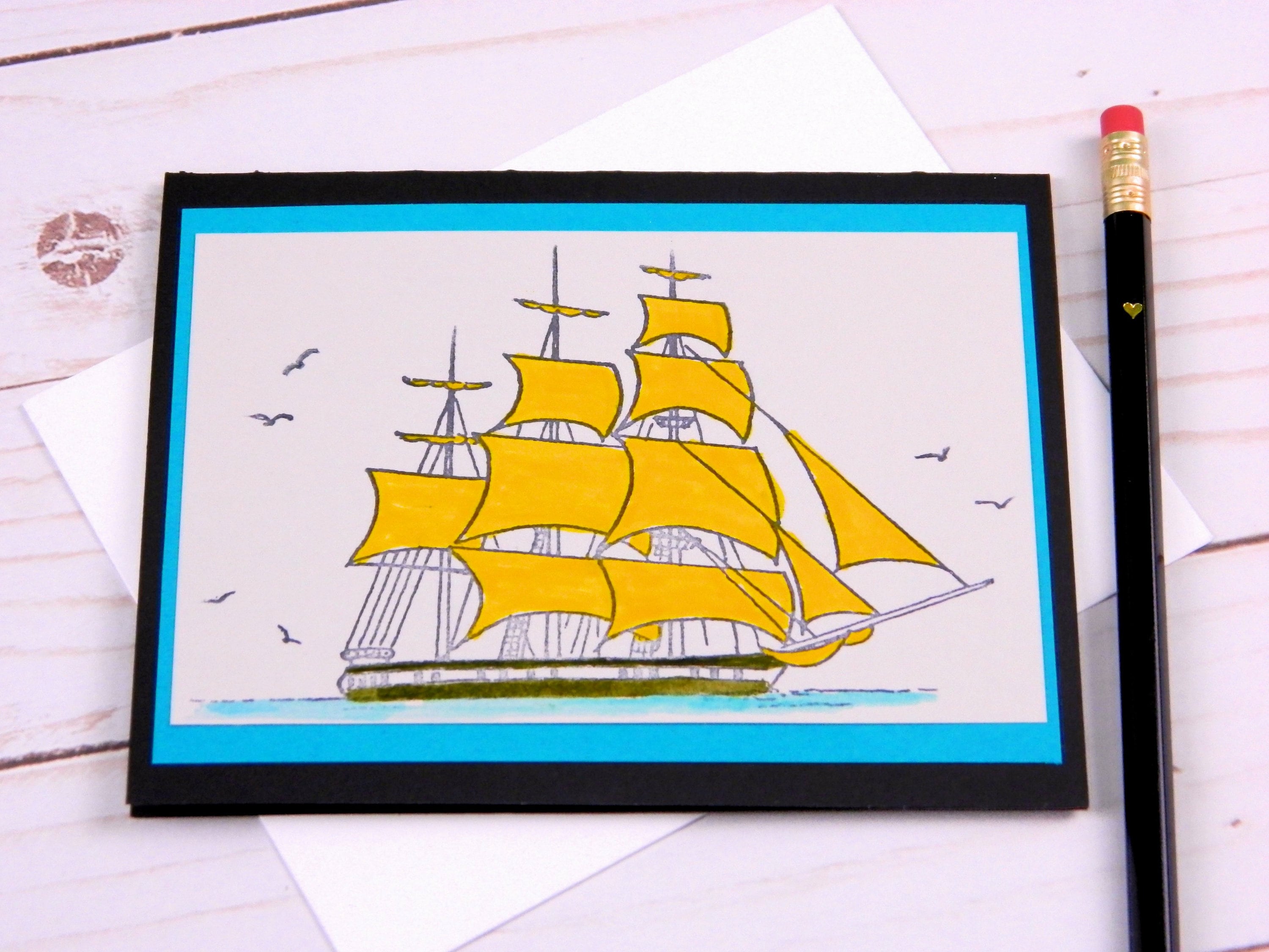 Sailboat Card Encouragement Cards Inspirational Cards - Etsy