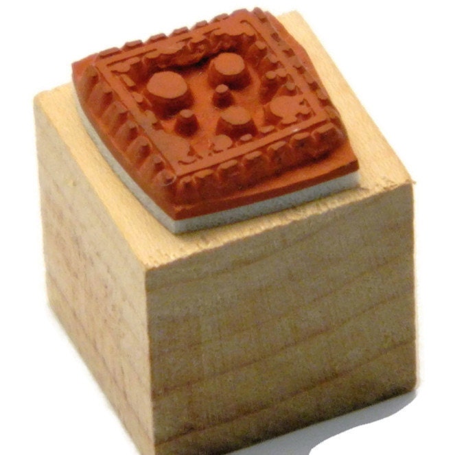 Random Dots Rubber Stamp Small Dots Stamp Wood Mounted Stamp - Etsy