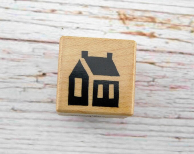 House Rubber Stamp - Primitive Folk Art Home - PSX Rubber Stamp - Wood ...