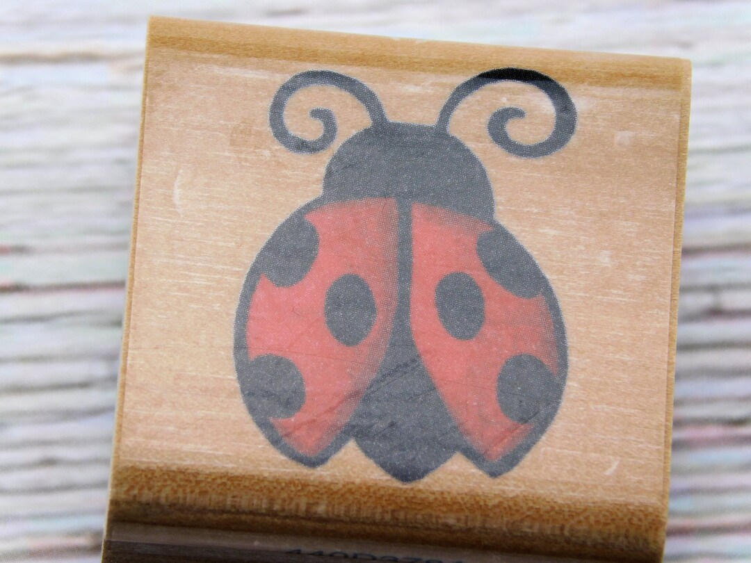 Ladybug Rubber Stamp Lady Beetle Stamp Stampcraft Stamp - Etsy