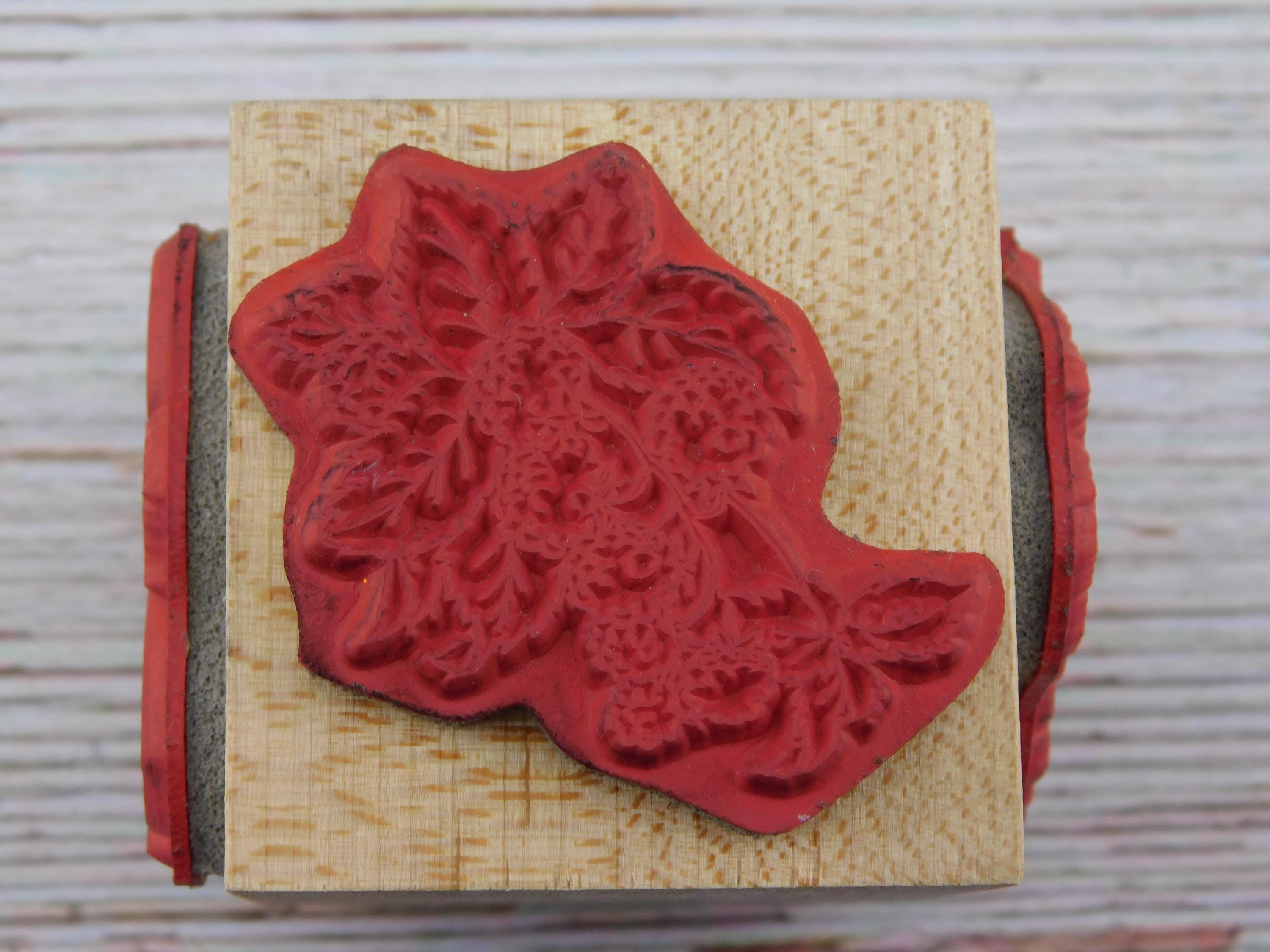 Fruit Stamp Set - Fruit Rubber Stamp Cube - Apples - Pears ...