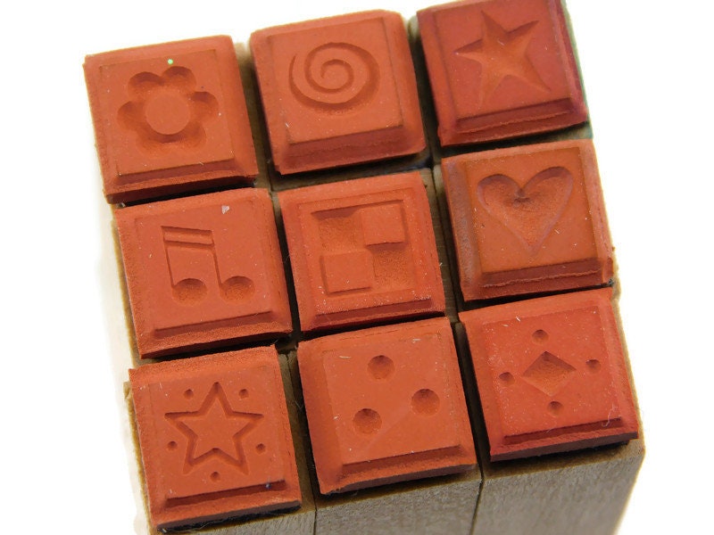 Tiny Sprinkle Rubber Stamp Set Hero Arts Stamps Wood Mount - Etsy