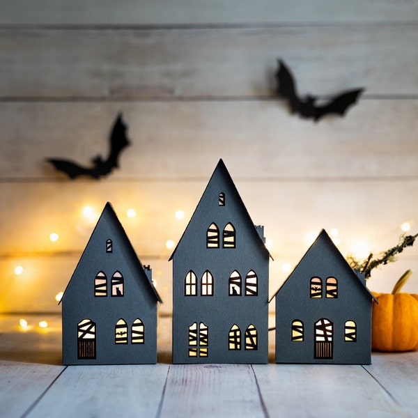 Halloween Village - Etsy