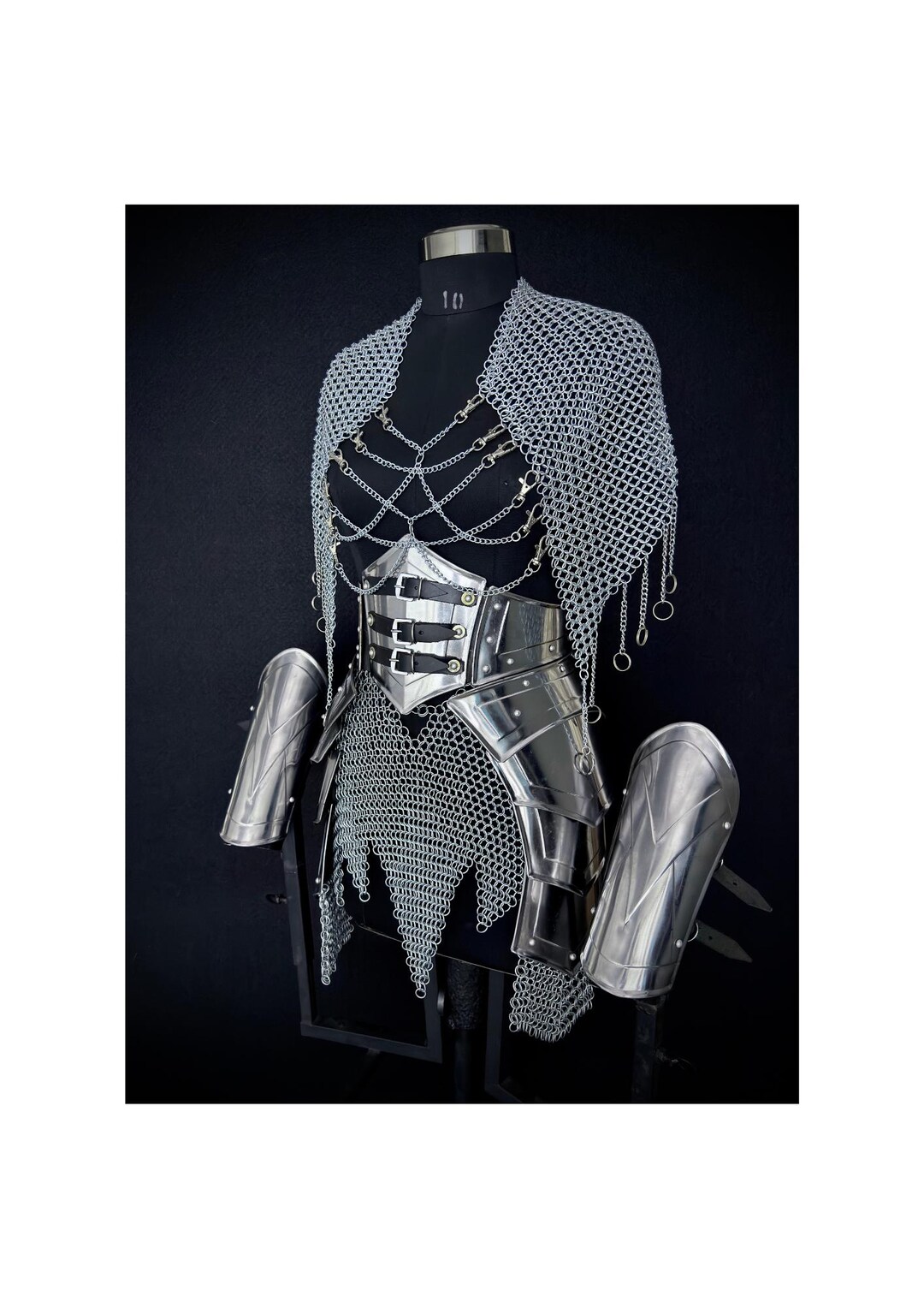 Brave Lady Knight Steel Armor – Medieval Cosplay for LARP, SCA, Gift ...