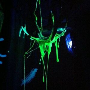 Fluorescent Slime Kit (gak, Flubber) Glows Under Blacklight - Perfect ...