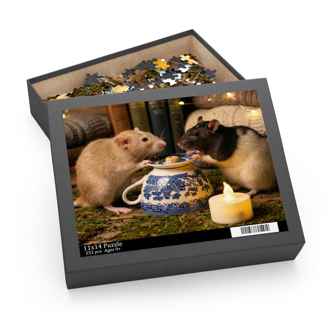 Rats Valentine Dinner Puzzle Funny Rat Gag Gift - Etsy