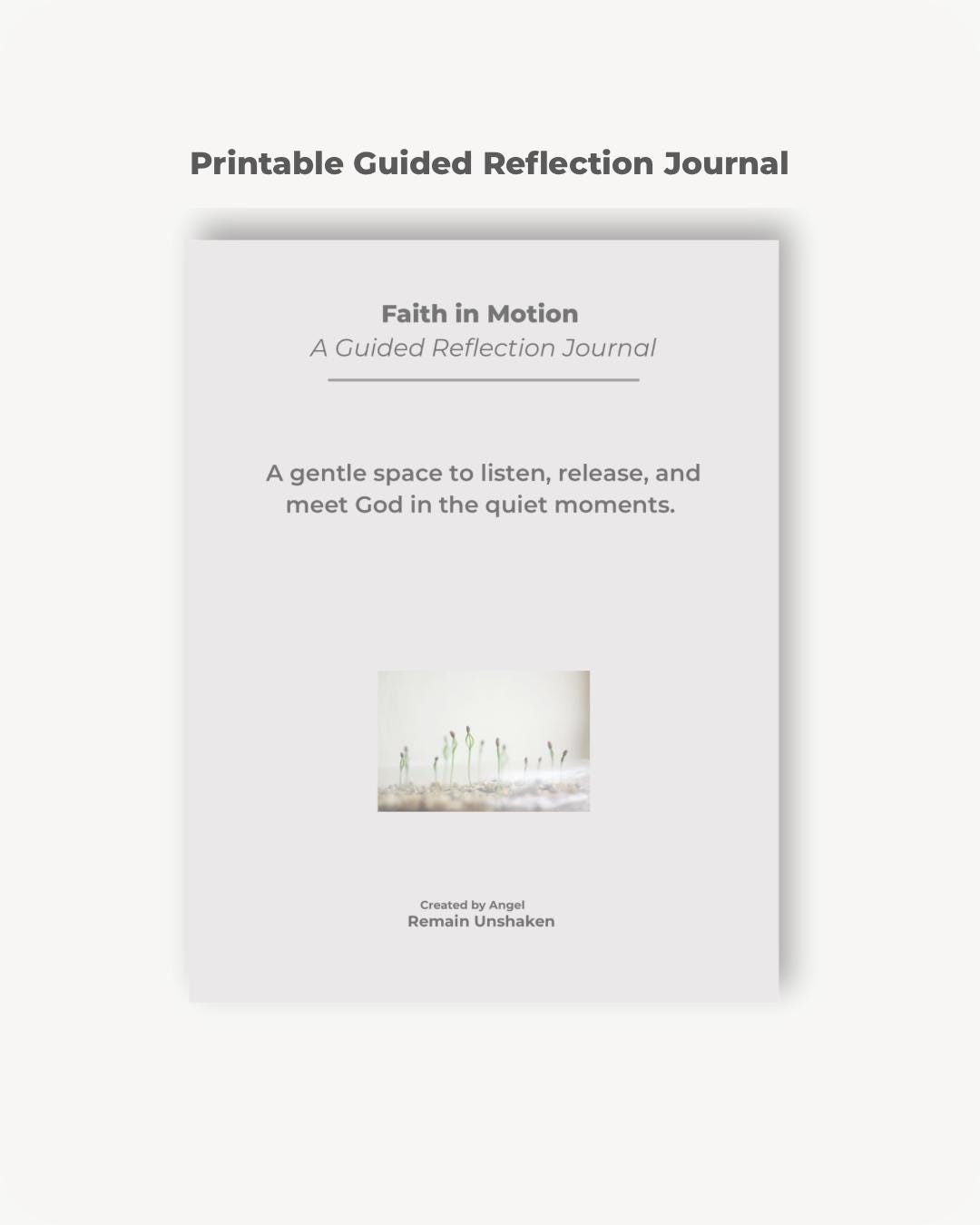 Guided Christian Reflection Journal | Printable Scripture Devotional ...