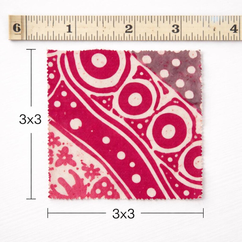 3x3 Batik Fabric Scraps for Quilting & Patchwork - Cotton Squares ...