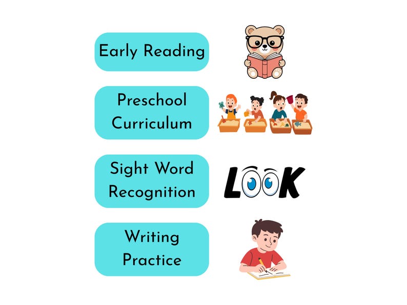 Dolch Sight Words for Back to School English Lesson Preschool ...