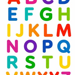 ABC Alphabet Poster + Video | Kids Learning Wall Art | Nursery ...