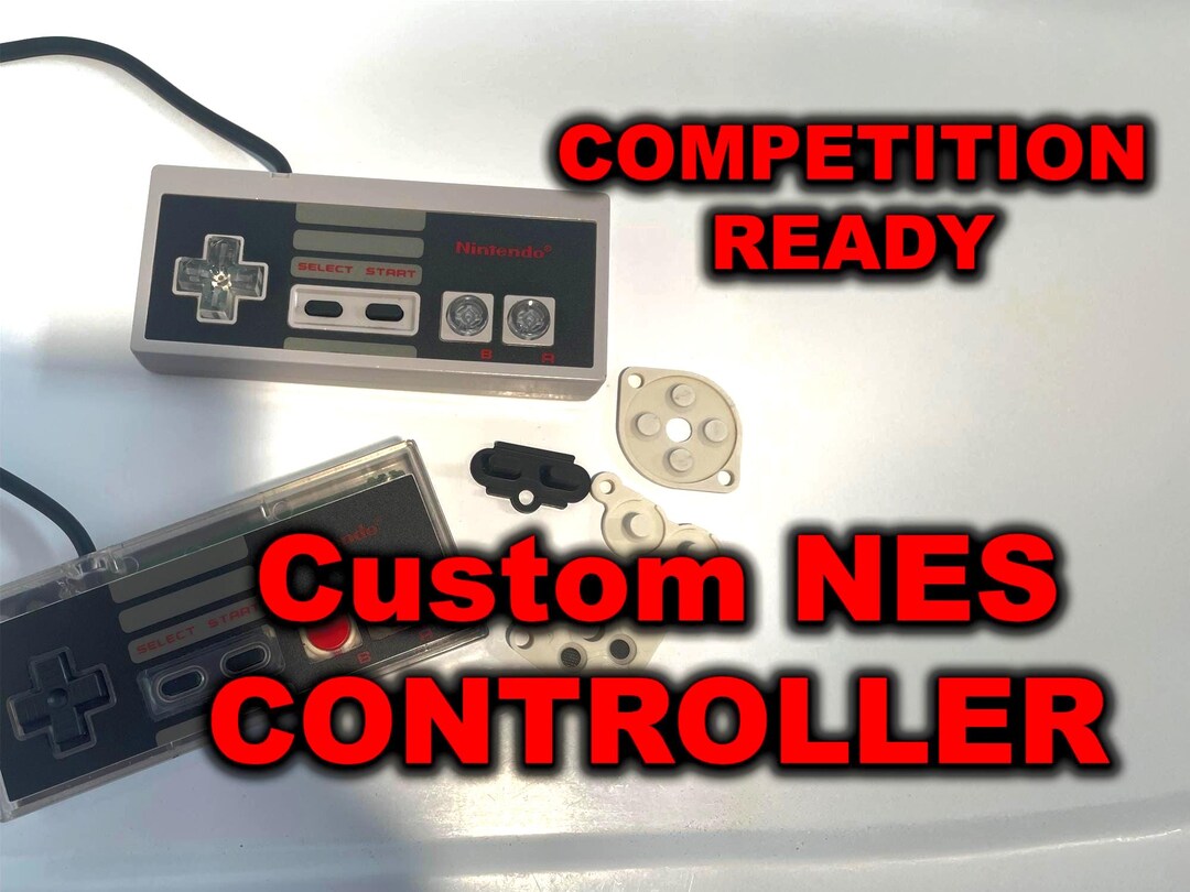 Custom NES Controller Competitive Tetris Clear Shell Original Feel No ...