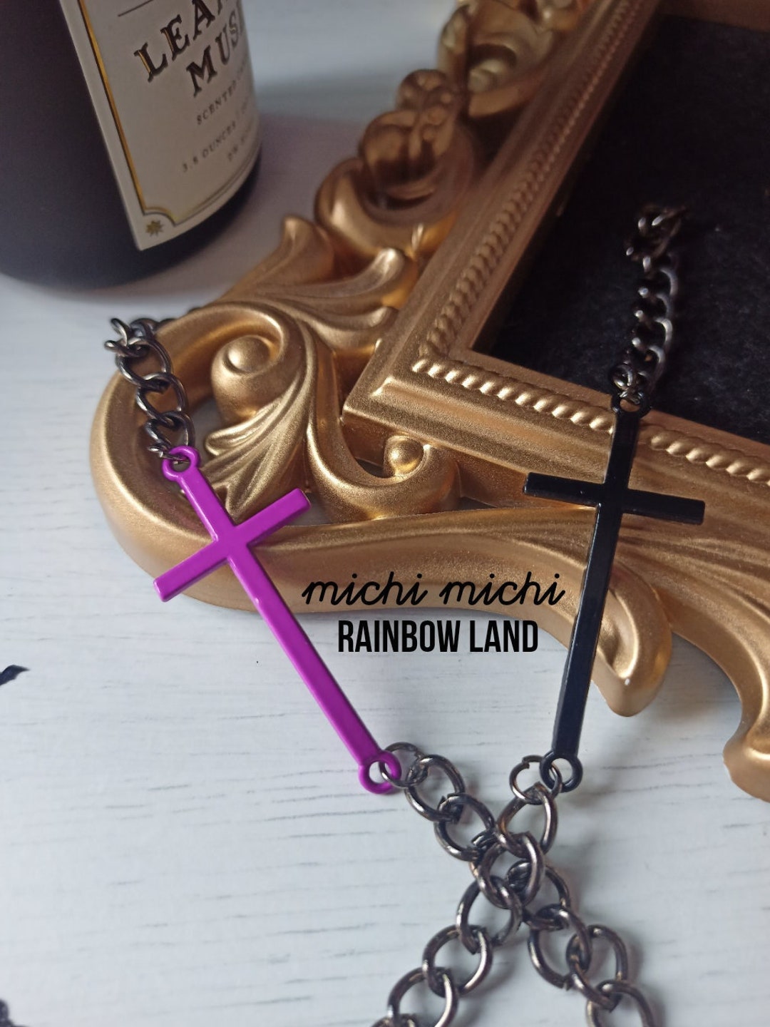 Cross Bracelet Pastel Goth - Etsy